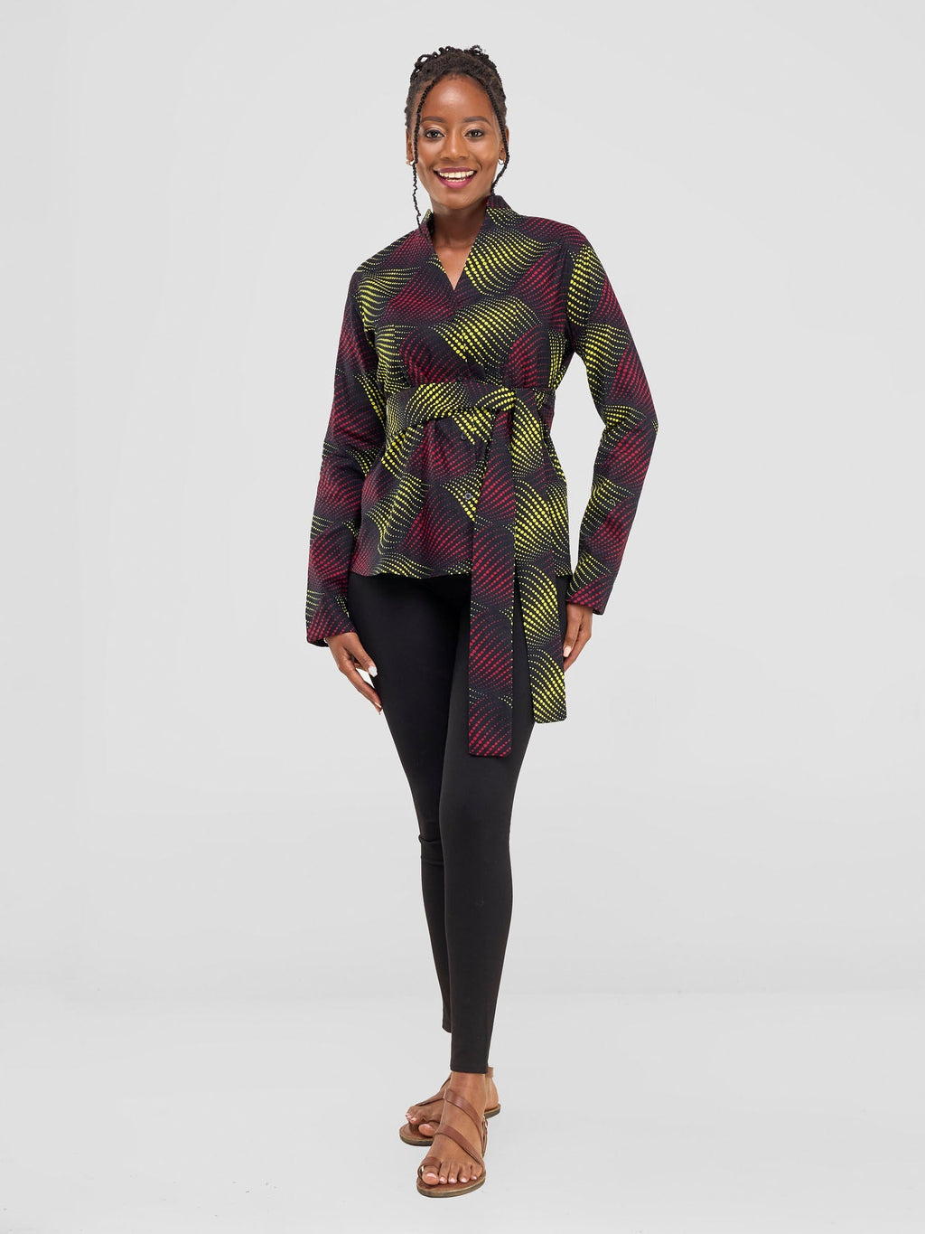 Safari Savannah Kitenge Chinese Collar Shirt - Shama Print – Safari By Vivo